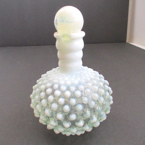 Source Unknown | Accents | Antique Vtg Unique Milk Clear Hobnail Glass ...